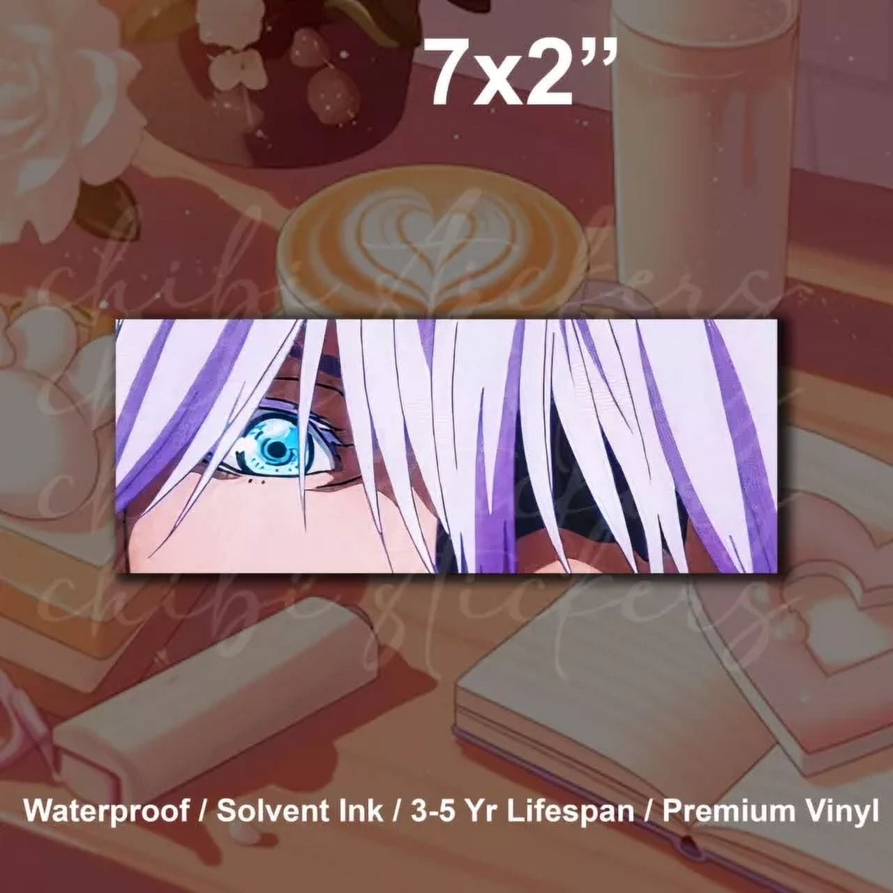 Kira Sticker With Satoru Gojo Jujutsu Kaisen Happy Bumper Sticker Anime ...