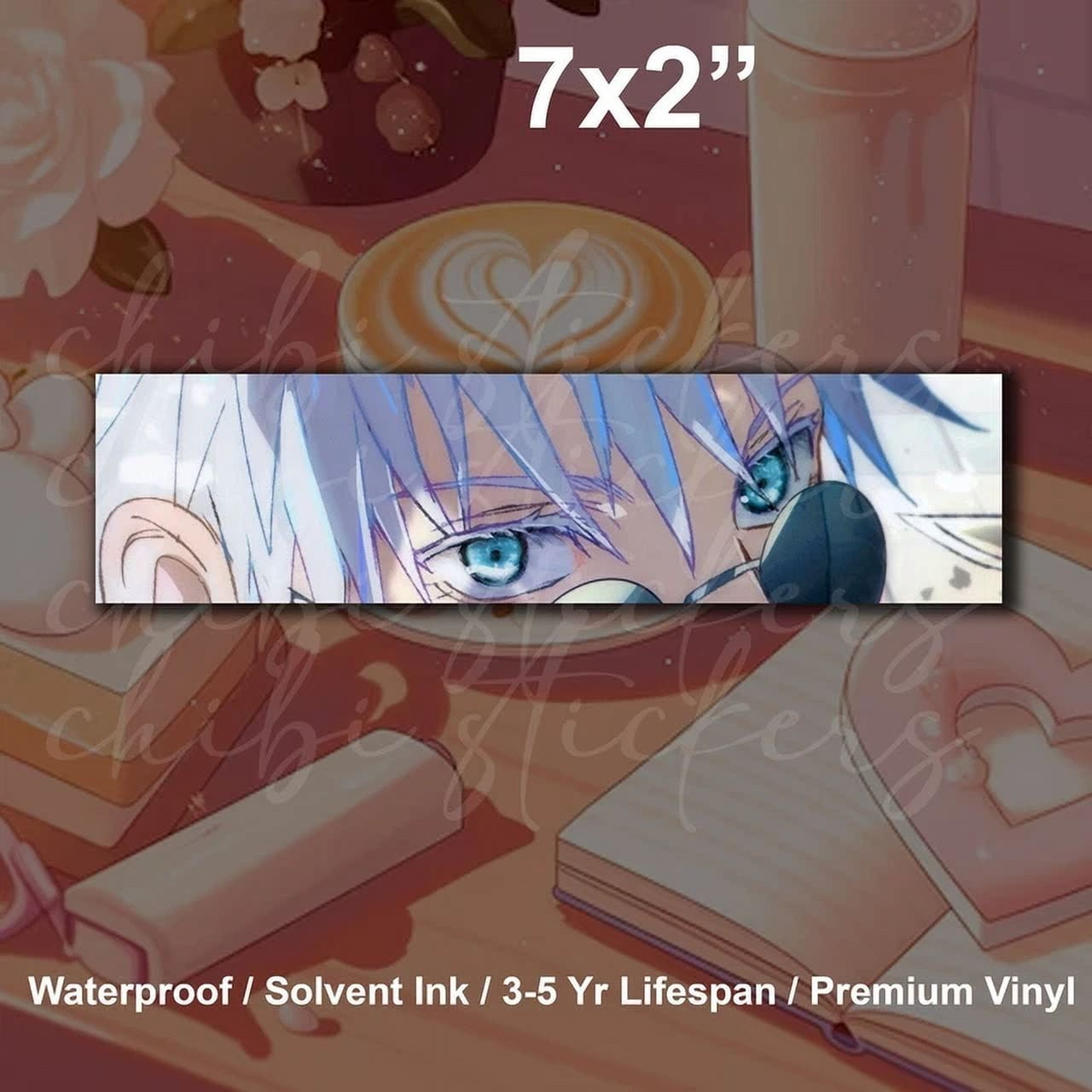 Kira Sticker With Satoru Gojo Jujutsu Kaisen Happy Bumper Sticker Anime ...