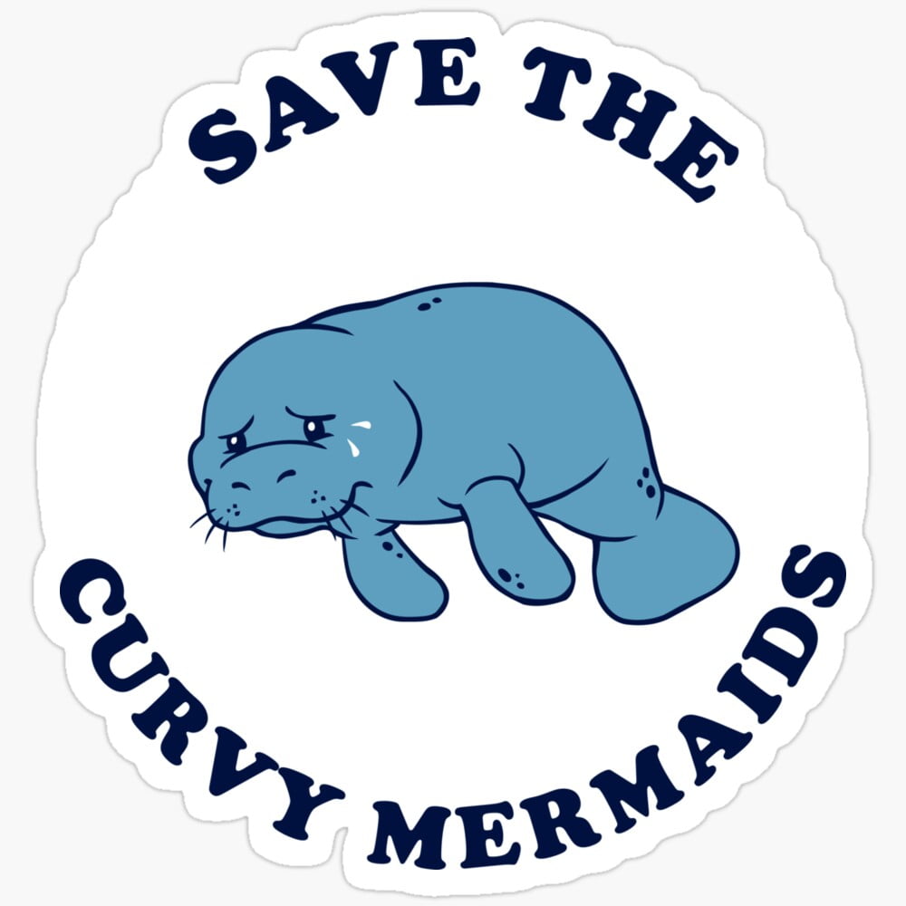 Kira Sticker - Save The Curvy Mermaids Gift For You - Phone Stickers ...
