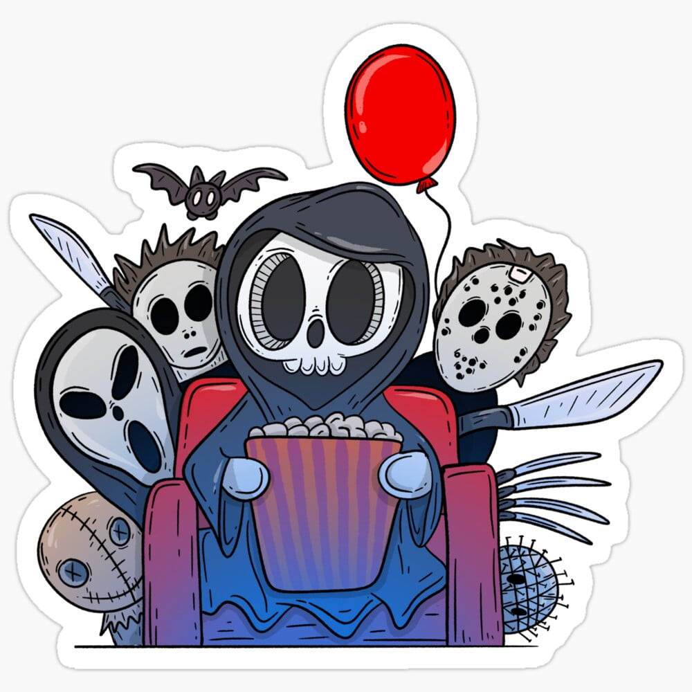 Kira Sticker - Scary Movie? - Phone Stickers, Waterproof Decals Water ...