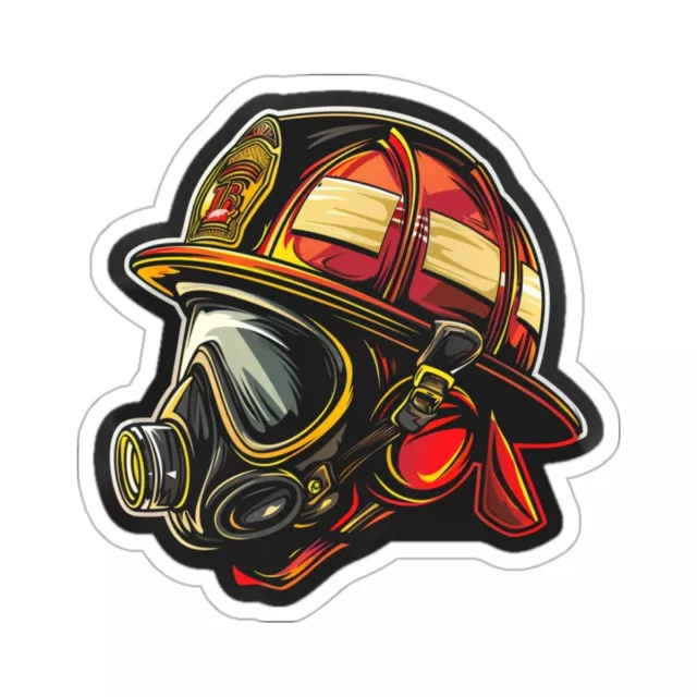 Kira Sticker With Scba Mask And Firefighter Helmet Hero Bold Dynamic ...
