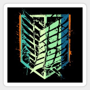 Kira Sticker With Scout Regiment Vintage Attack On Titan Decorative ...