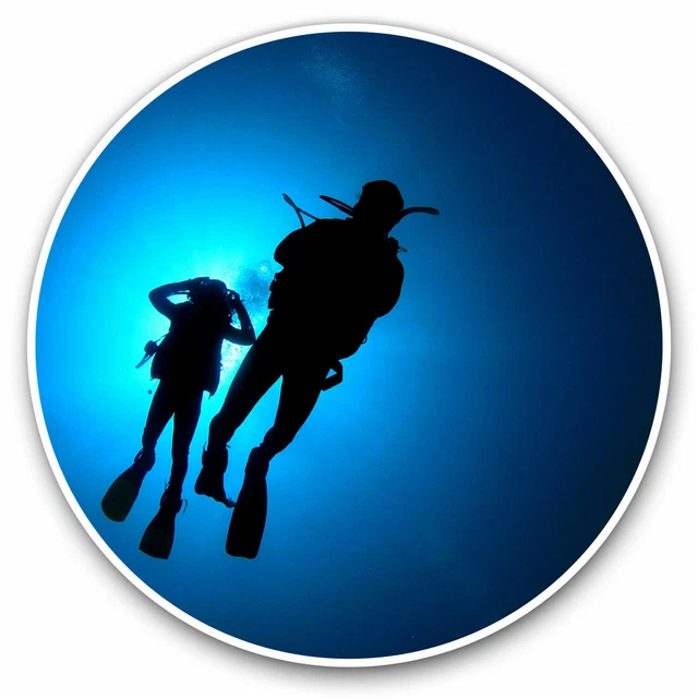 Kira Sticker With Scuba Diver Silhouette Diving Sea Cool Gift ...