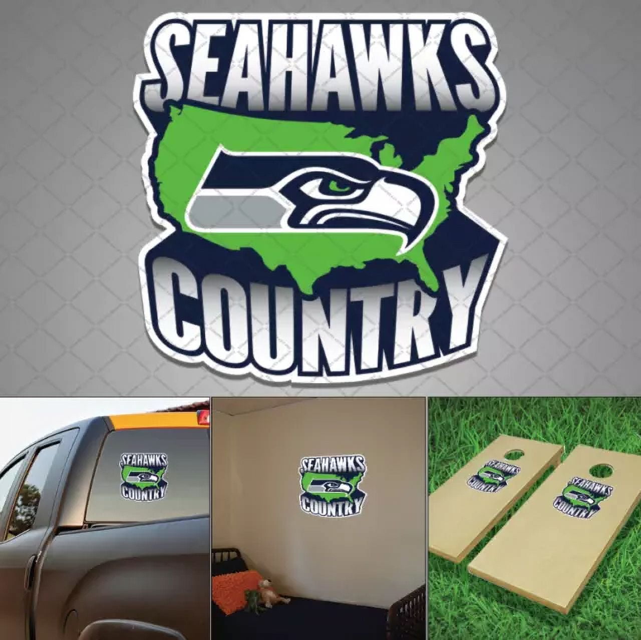Kira Sticker With Seattle Seattle Football Team Country Decal Vinyl ...