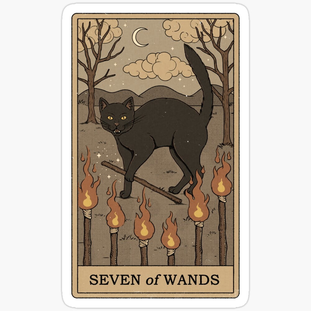 Kira Sticker - Seven Of Wands Sticker - Single, Trio, Or Squad ...