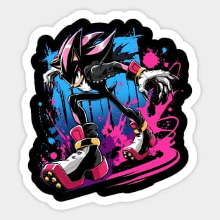 Kira Sticker With Shadow Sonic Sticker & Gamer, Gaming, Shadow, Shadow ...