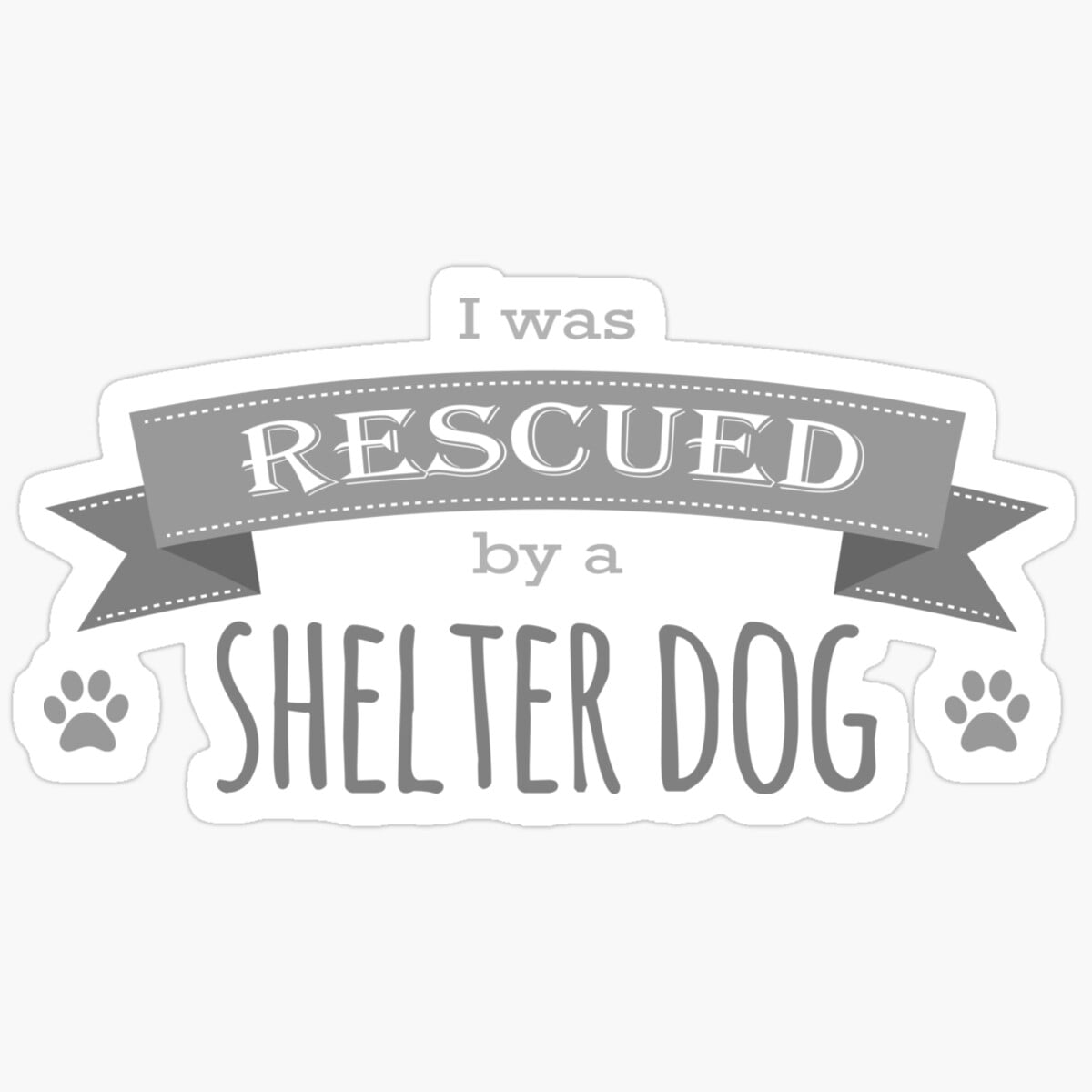 Kira Sticker - Shelter Dog Version One Sticker, Funny Waterproof Decal ...