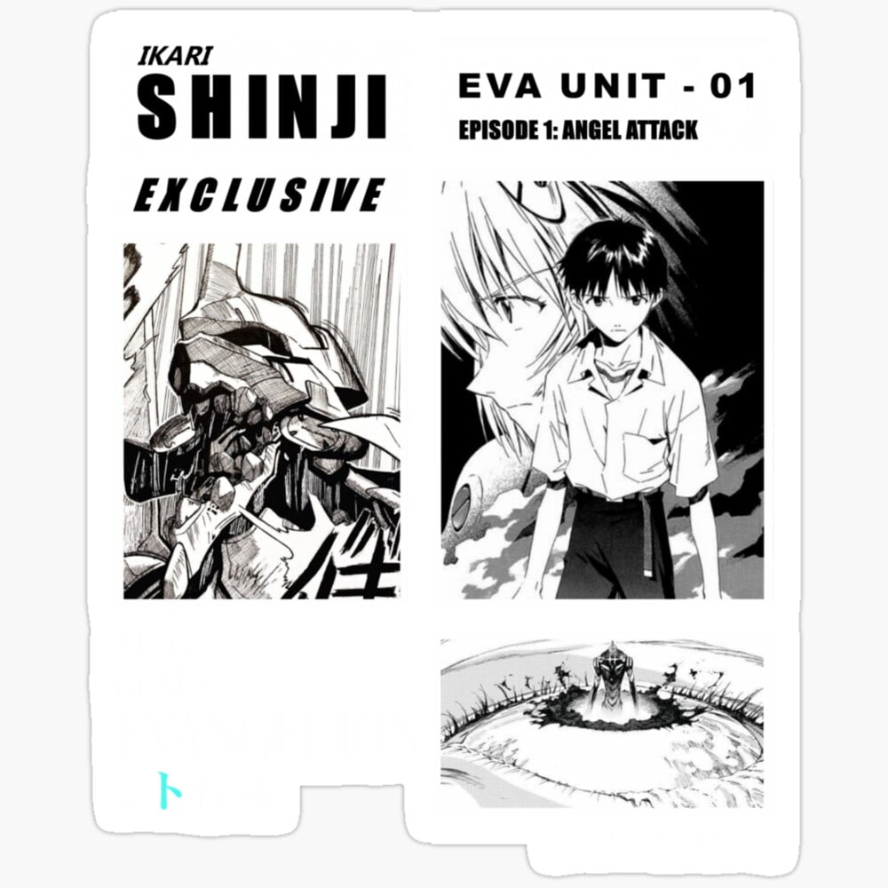 Kira Sticker - Shinji Ikari Black Ver Gift For You - Phone Stickers ...