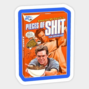 Kira Sticker With Shooter Mcgavin'S Pieces Of Shit For Breakfast Cereal ...