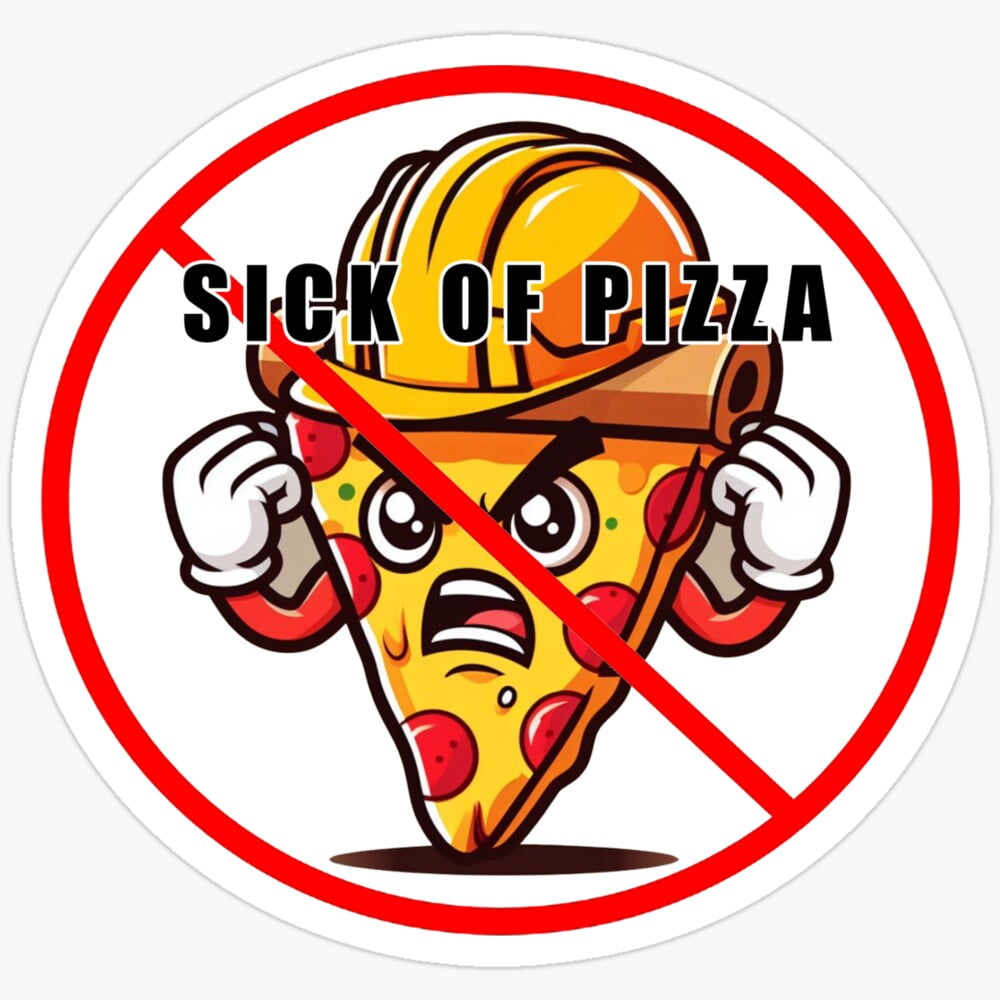 Kira Sticker - Sick Of Pizza, Construction Gift For You - Phone Stickers, Waterproof Decals ...