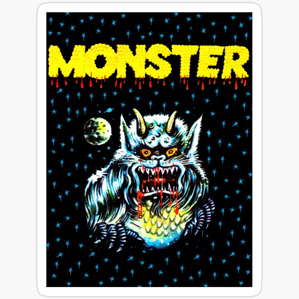 Kira Sticker - Simple Monster In The Night Perfect Sticker Gift For ...