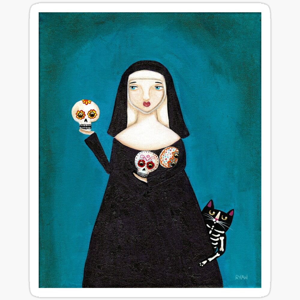 Kira Sticker - Sister Ann'S Skulls - Phone Stickers, Waterproof Decals ...