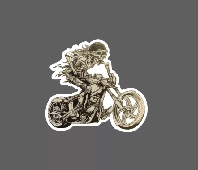 Kira Sticker With Skeleton Rider Motorcycle Waterproof Decorative ...
