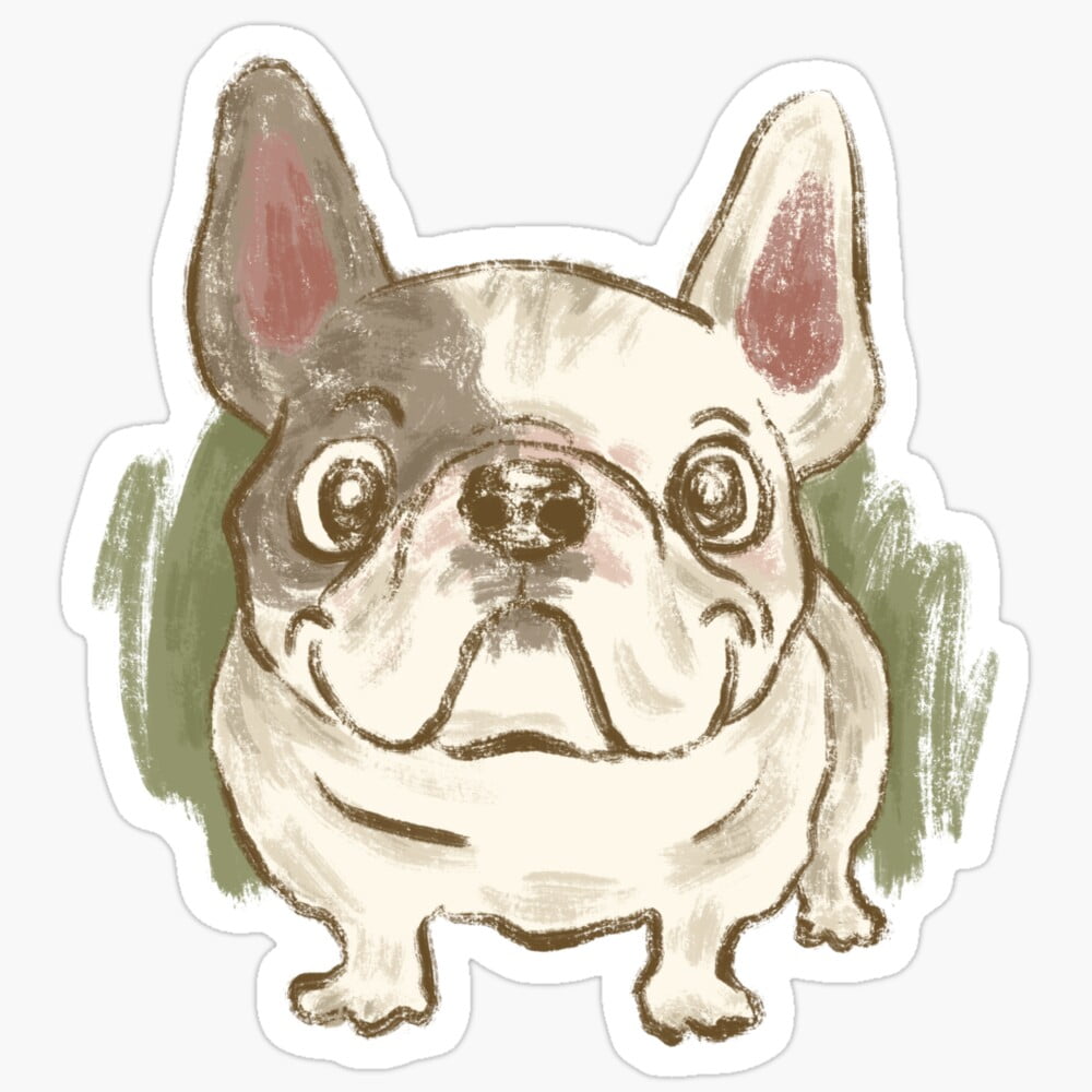 Kira Sticker - Sketch Of French Bulldog Gift For You - Phone Stickers ...