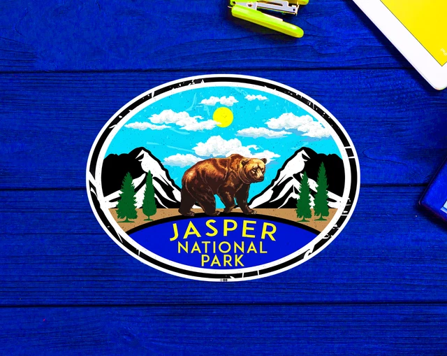 Kira Sticker With Ski Jasper Alberta Canada Skiing Decal Indoor Outdoor ...