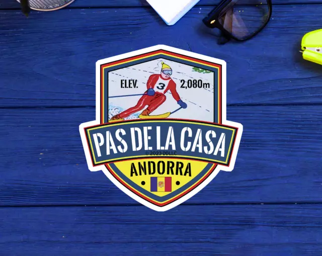 Kira Sticker With Ski Pas De La Casa Andorra Decal Skiing Canillo ...