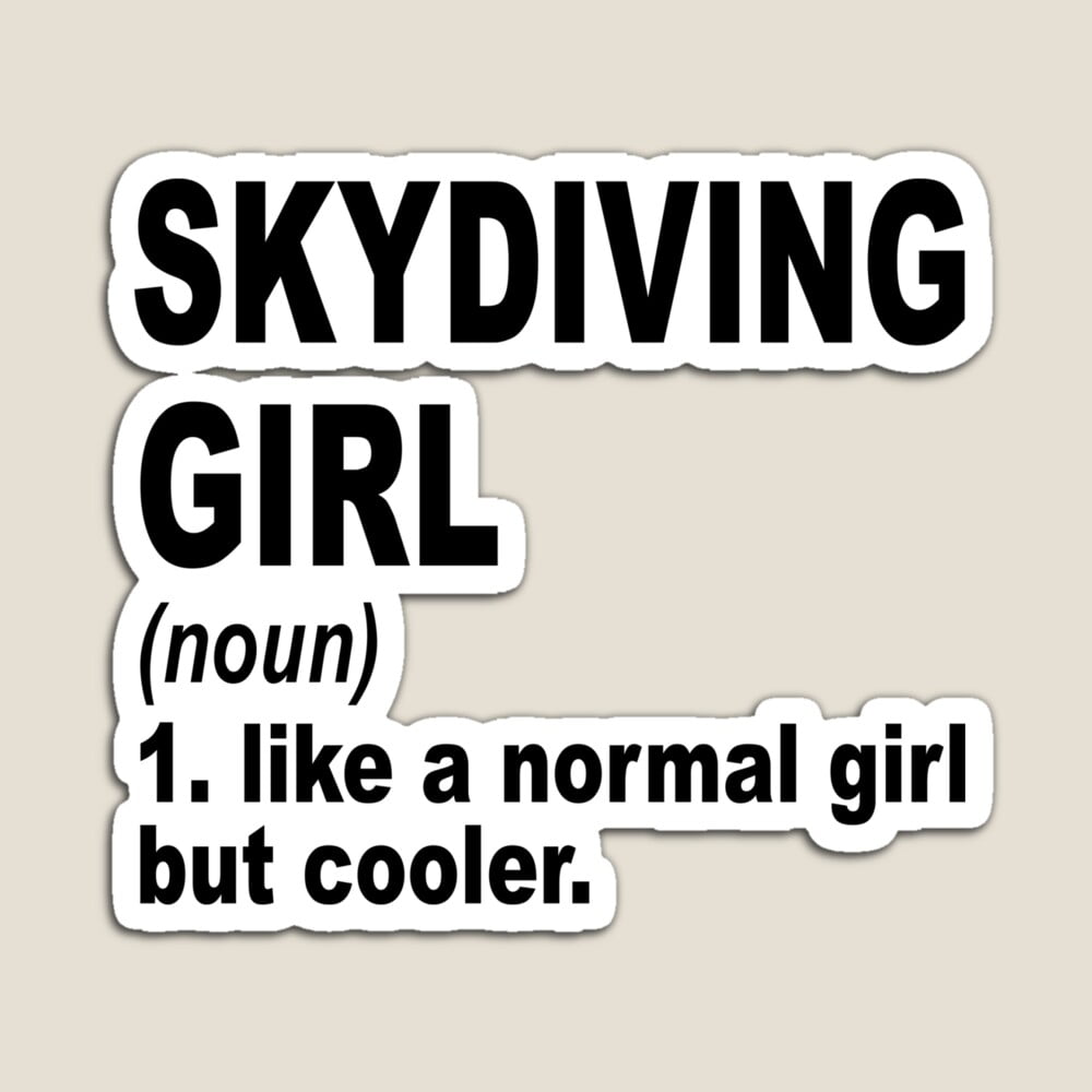 Kira Sticker With Skydiving Girl Definition,Skydiving Girl Like A ...