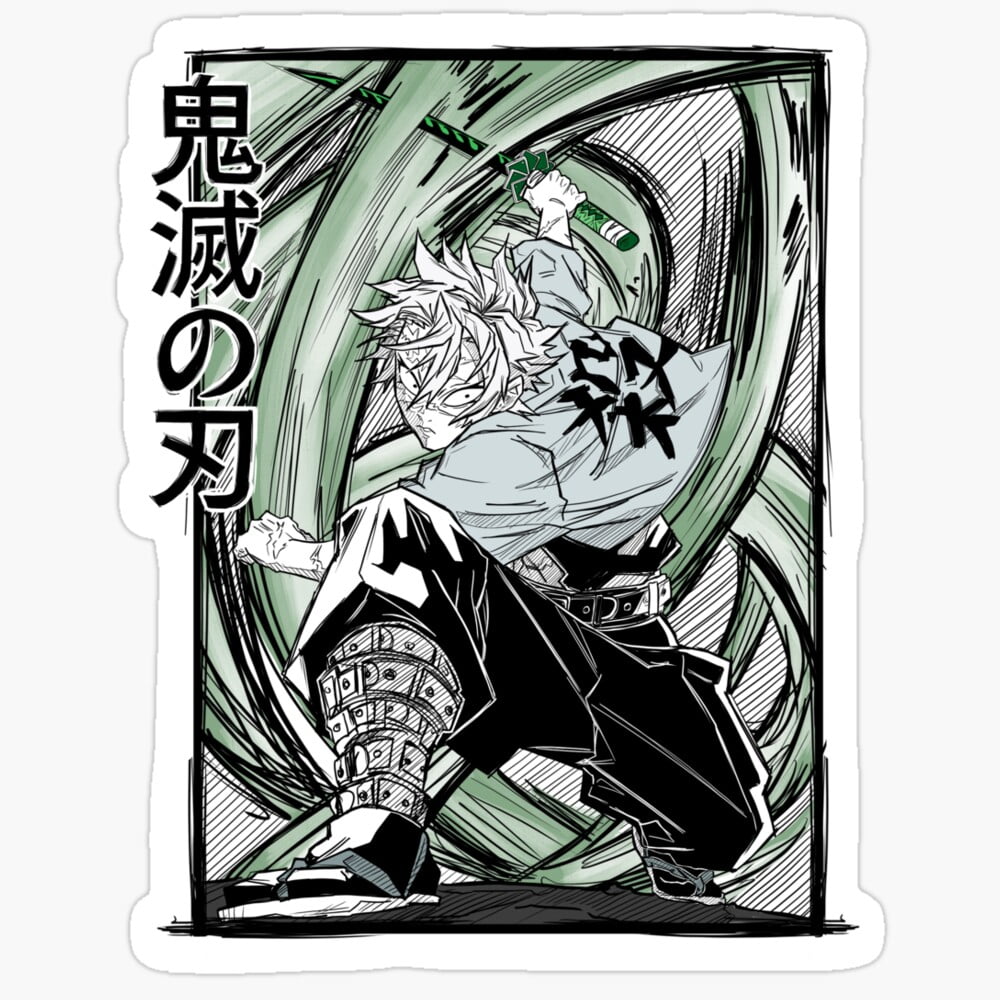 Kira Sticker - The Slayer Of Demons?!?!?! Sanemi Shinazugawa - Wind ...