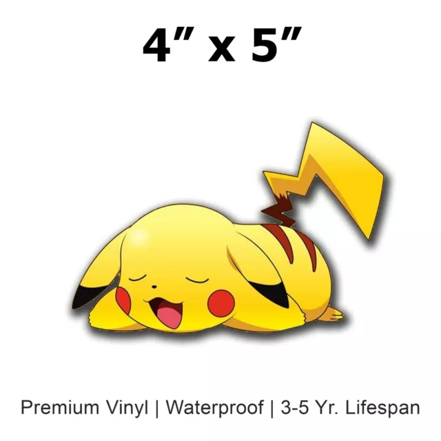 Kira Sticker With Sleepy Pikachu Vinyl Waterproof Decal Vaporeon ...
