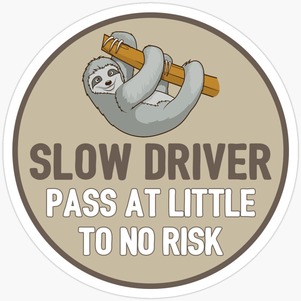 Kira Sticker With Slow Driver Pass At Little To No Risk Cute Bumper ...