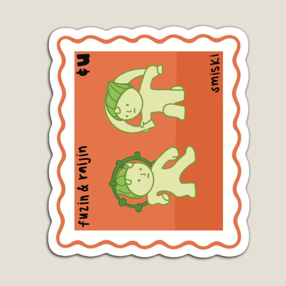 Kira Sticker With Smiskee Museum Series Fuzin And Raijin - Wind And ...