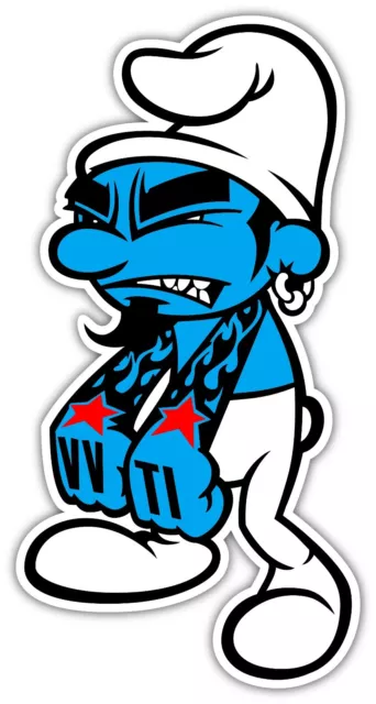 Kira Sticker With Smurf Decal Truck Vehicle Window Wall Floor Helmet ...