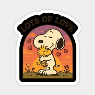 Kira Sticker With Snoopy And Charlie Brown Lots Of Love Decorative ...