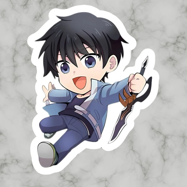 Kira Sticker With Solo Leveling Sung Jinwoo Hunter Player, Cool Cute ...
