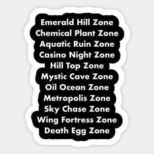 Kira Sticker With Sonic 2 Zones Sticker & 16 Bit, Gaming, Genesis ...