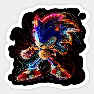 Kira Sticker With Sonic Sticker & Gamer, Knuckles, Sega, Shadow, Sonic ...