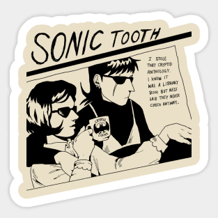 Kira Sticker With Sonic Tooth Sticker & Musician, Retro, Band, Rock ...