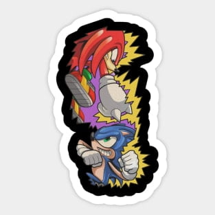 Kira Sticker With Sonic Vs Knuckles Sticker & Game, Gamer, Sonic The ...