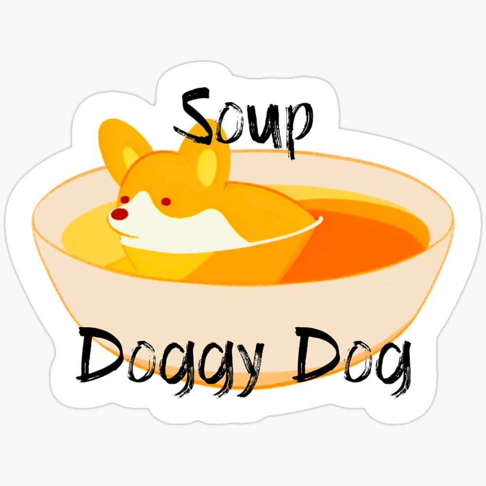Kira Sticker - Soup Doggy Dog Titled Gift For You - Phone Stickers ...