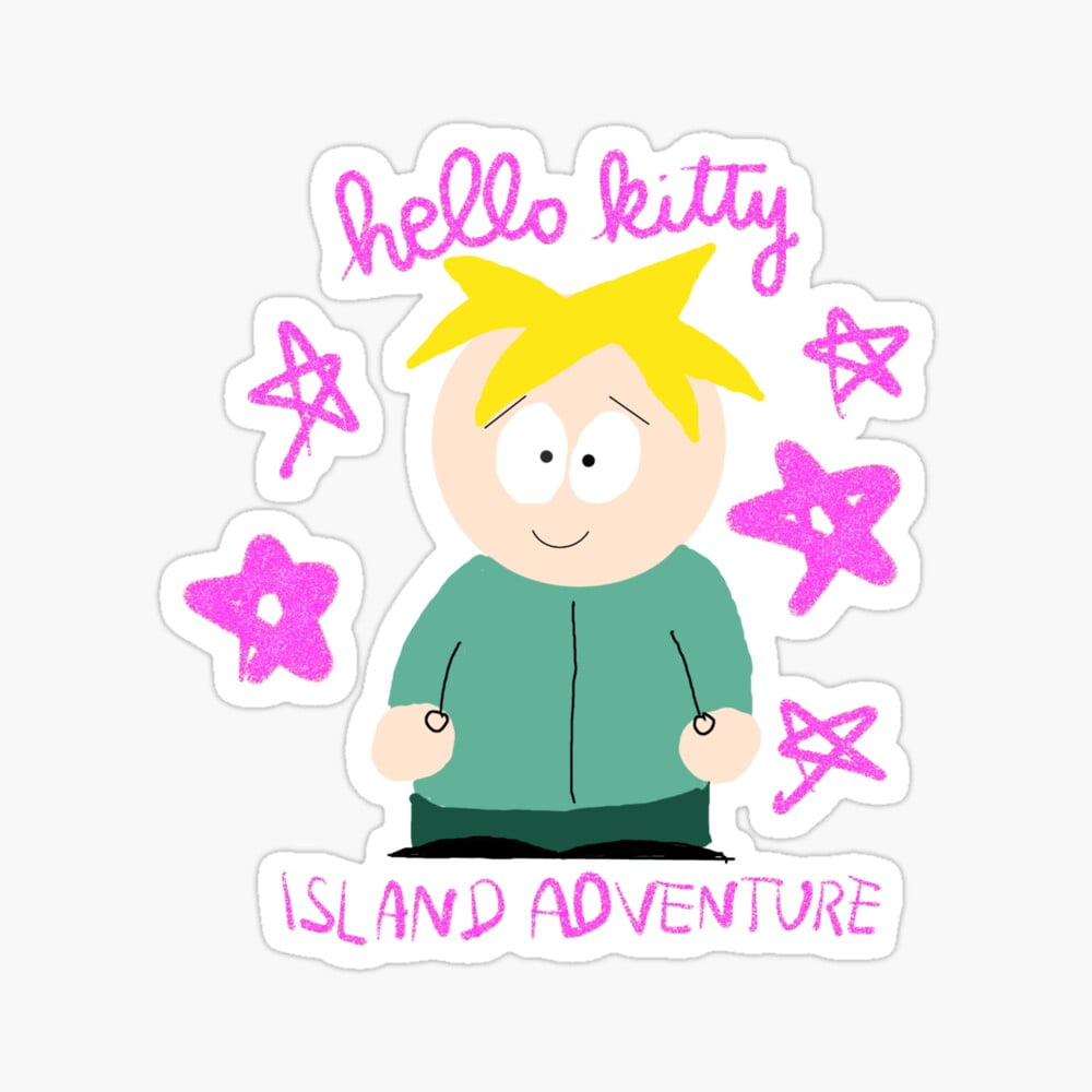 Kira Sticker With South Park Butters Cat Kitty Island Adventure ...