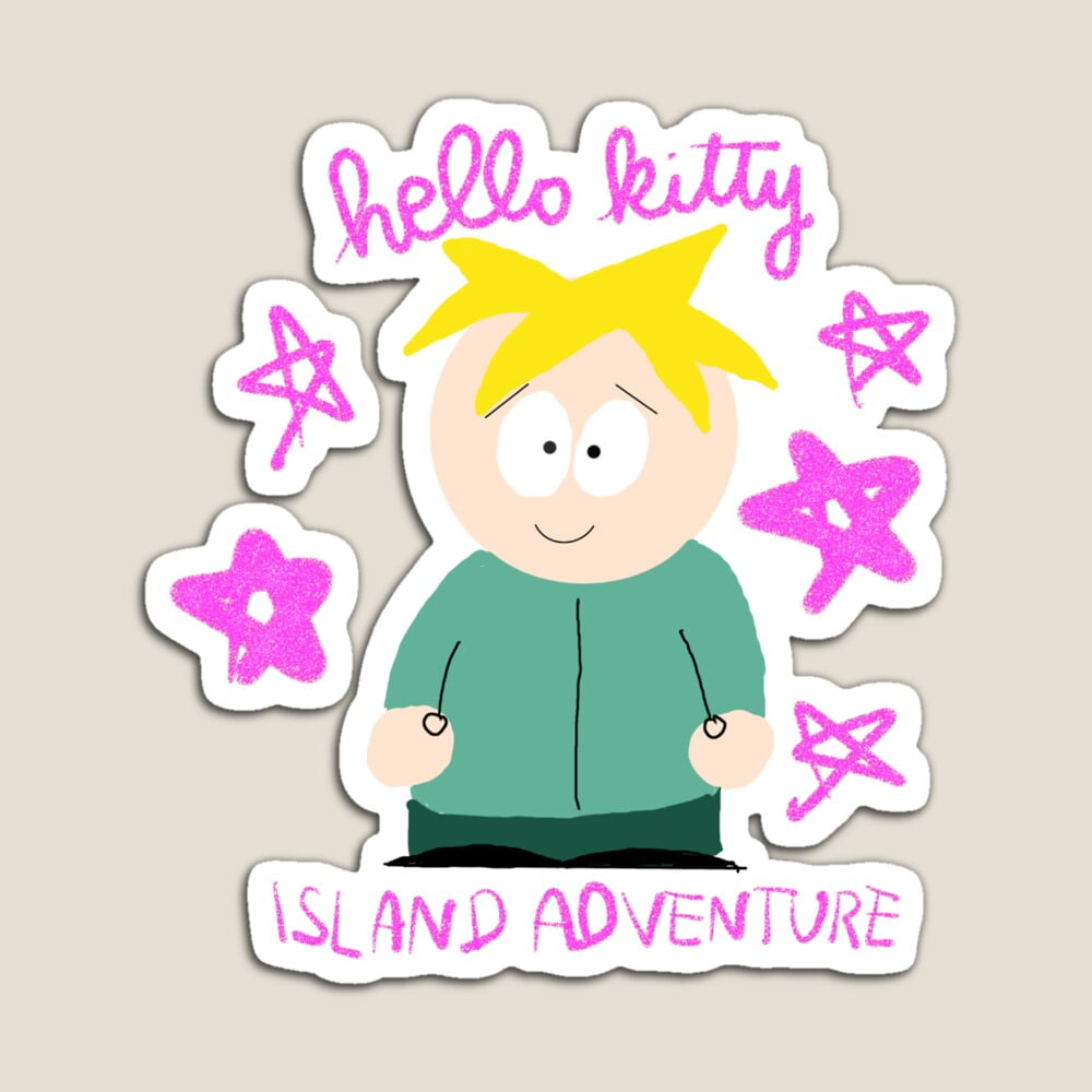 Kira Sticker With South Park Butters Cat Kitty Island Adventure ...