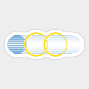 Kira Sticker With Speed Of Blue Sticker & Blue, Minimalism, Retro ...