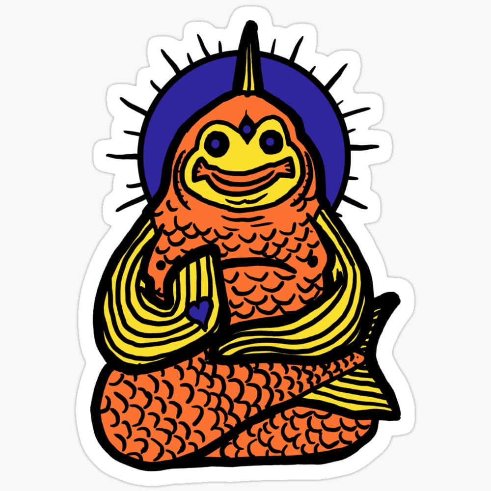 Kira Sticker - Spirit Animal #70: Goldfish Gift For You - Phone Stickers, Waterproof Decals ...