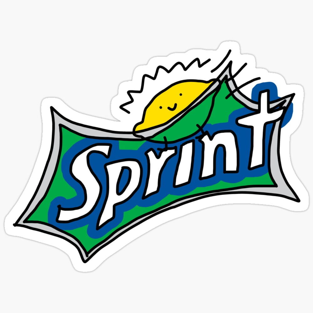 Kira Sticker - Sprint Lemon-Lime Soda - Phone Stickers, Waterproof ...