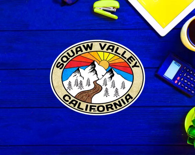 Kira Sticker With Squaw Valley California Ski Mountains Skiing X ...