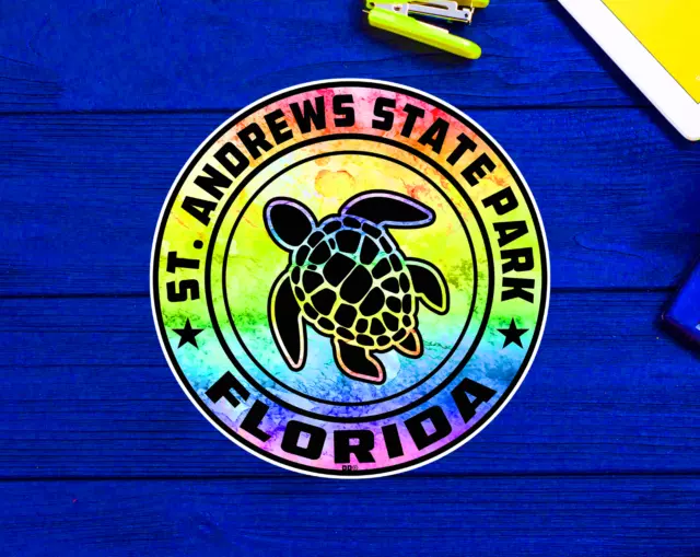 Kira Sticker With St. Andrews State Park Florida Beach Decal Sea Turtle ...