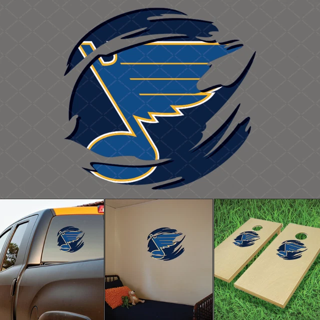 Kira Sticker With St Louis Blues Distressed Scratched Decal, Torn ...