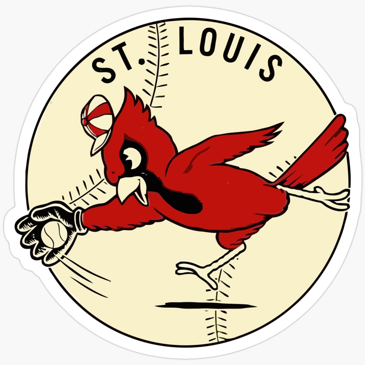 Kira Sticker - St. Louis Classic Vintage Baseball, Football ...