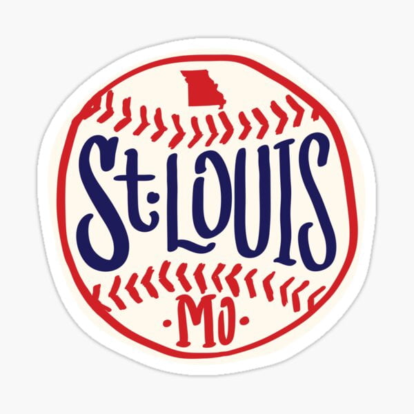 Kira Sticker - St. Louis Missouri Hand-Drawn Baseball Typography Art ...