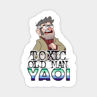Kira Sticker With Stanford Pines Gravity Falls Toxic Old Man Yaoi Meme ...
