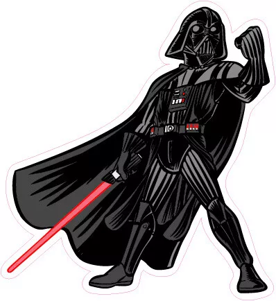 Kira Sticker With Star Wars Darth Vader Cartoon Window Decal Decorative ...