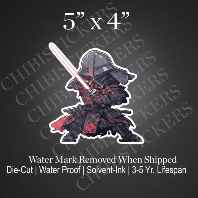 Kira Sticker With Star Wars Darth Vader Dark Side Samurai Light Saber ...