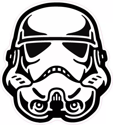 Kira Sticker With Star Wars Stormtrooper Helmet Window Decal Decorative ...