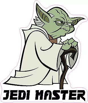 Kira Sticker With Star Wars Yoda Jedi Master Window Decal Decorative ...