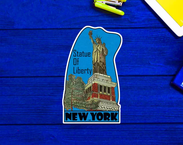 Kira Sticker With Statue Of Liberty New York Vintage Style Decorative ...