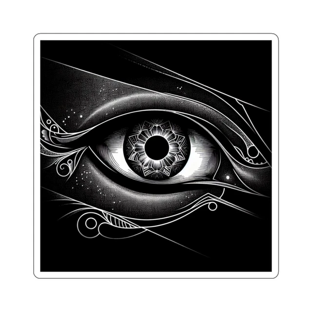 Kira Sticker With Sticker Art Deco Nouveau Eye Mind Control Vintage ...